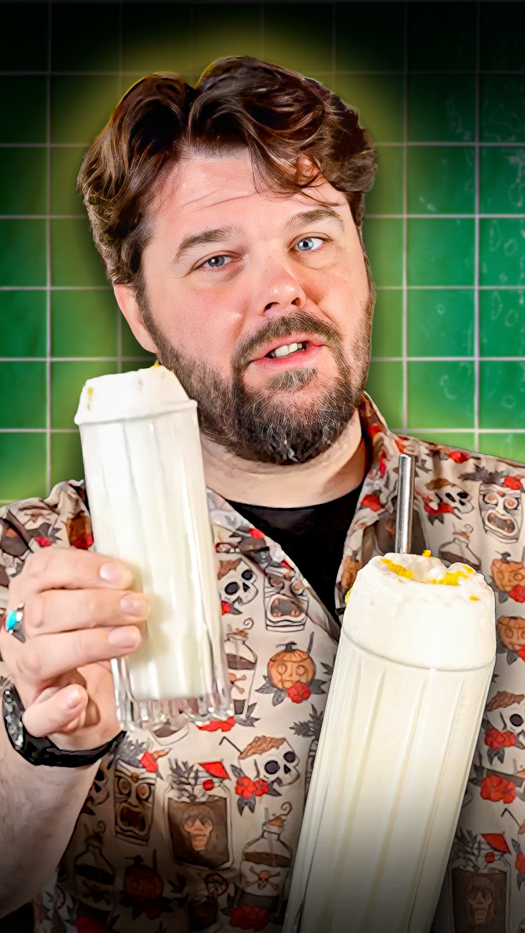 Making a Ramos gin fizz the traditional way