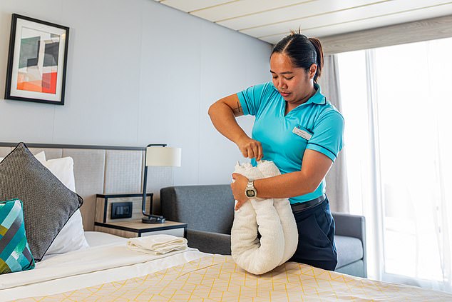 Inside the secret art of hotel towel twisting: Artist reveals how she ...