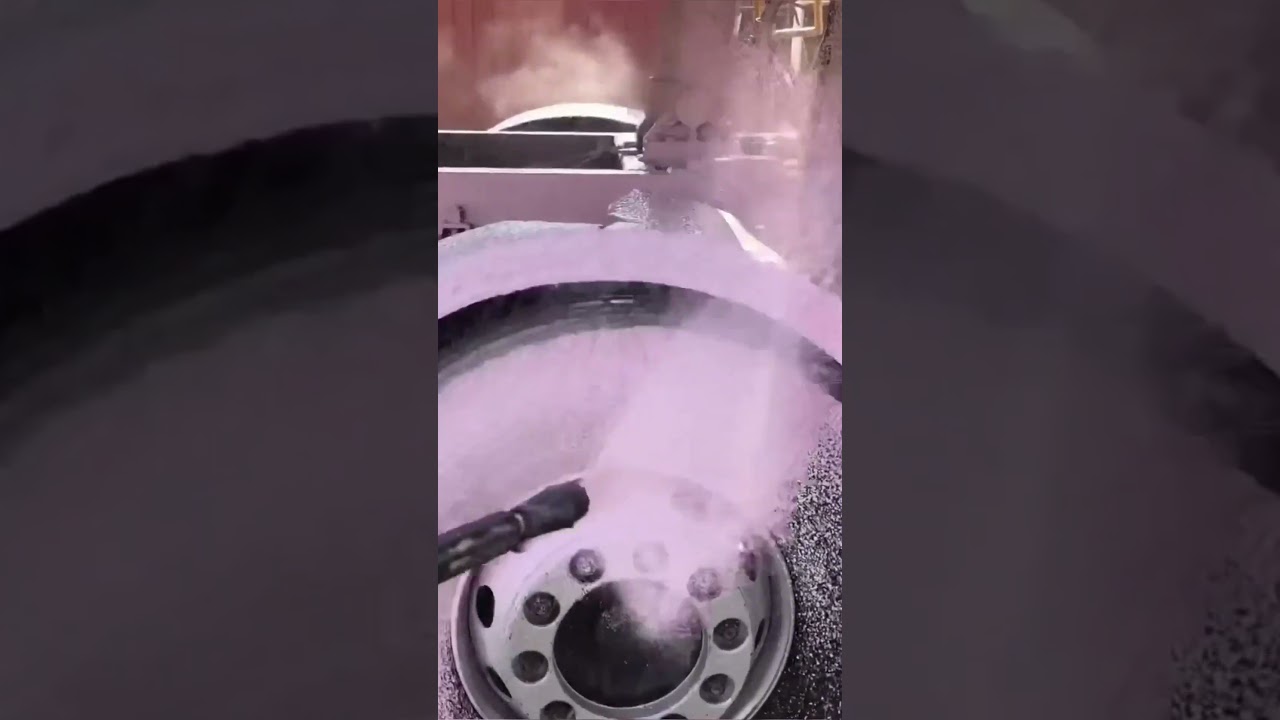 Washing a dump truck after a long day in quarry | Satisfying ASMR