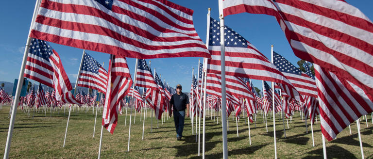 California congressional candidate turns back on flag, refuses to say ...