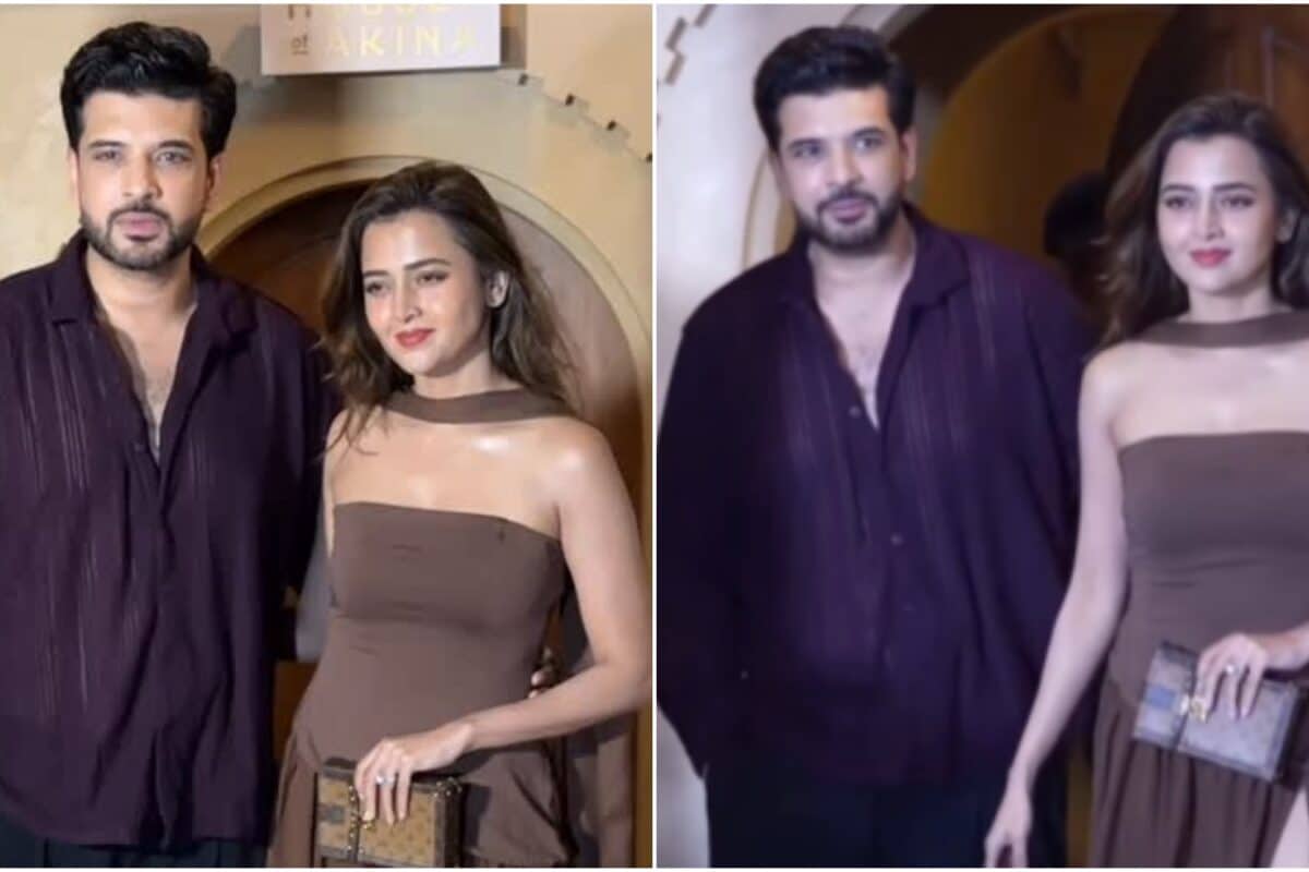 Tejasswi flaunts engagement ring, makes first appearance with Karan ...