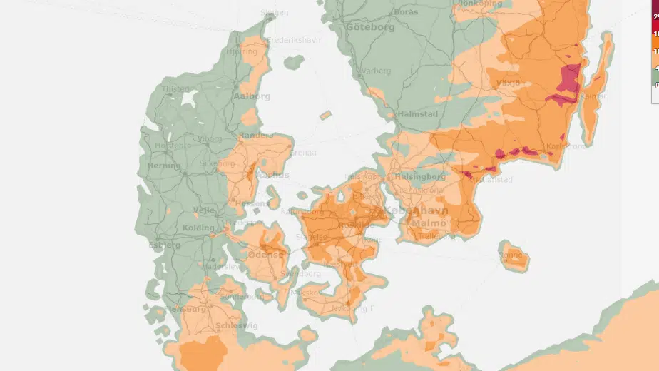 Høj brandfare over Danmark