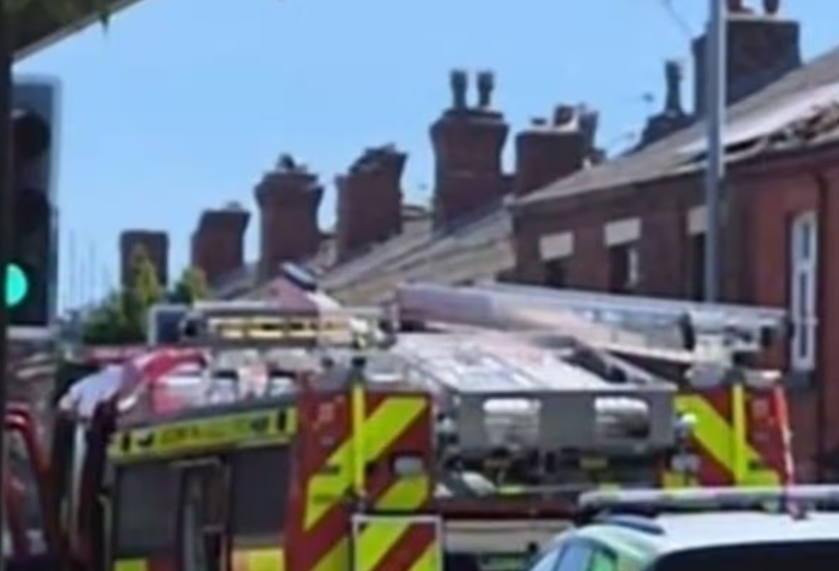 Police in six-hour stand-off with man on roof 'throwing bricks and ...