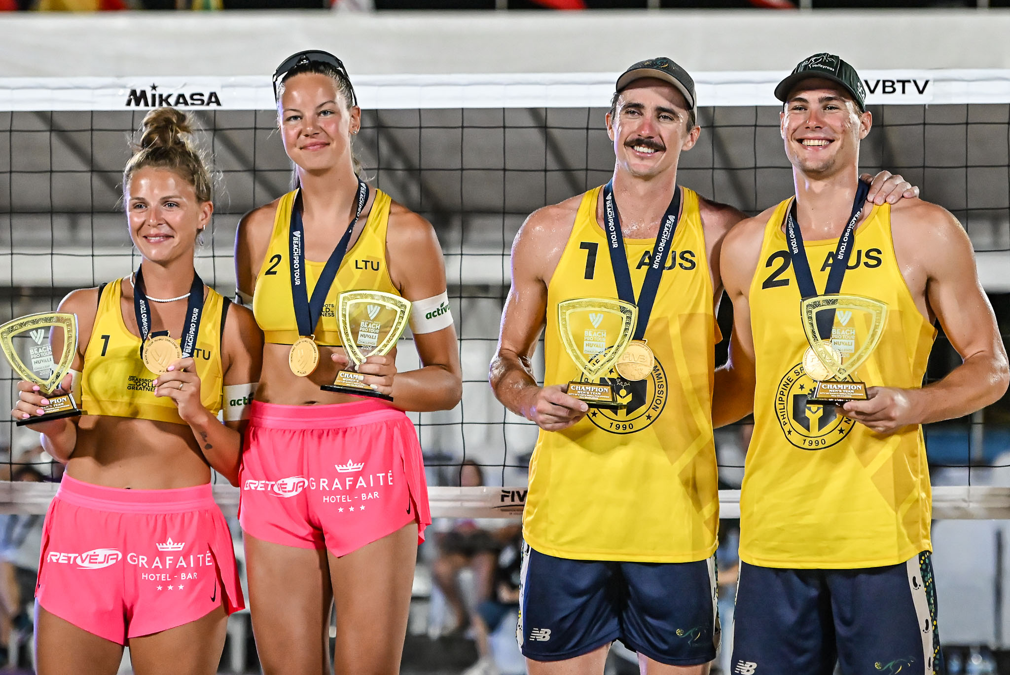 Lithuanians break through, Aussies rally to win men’s title