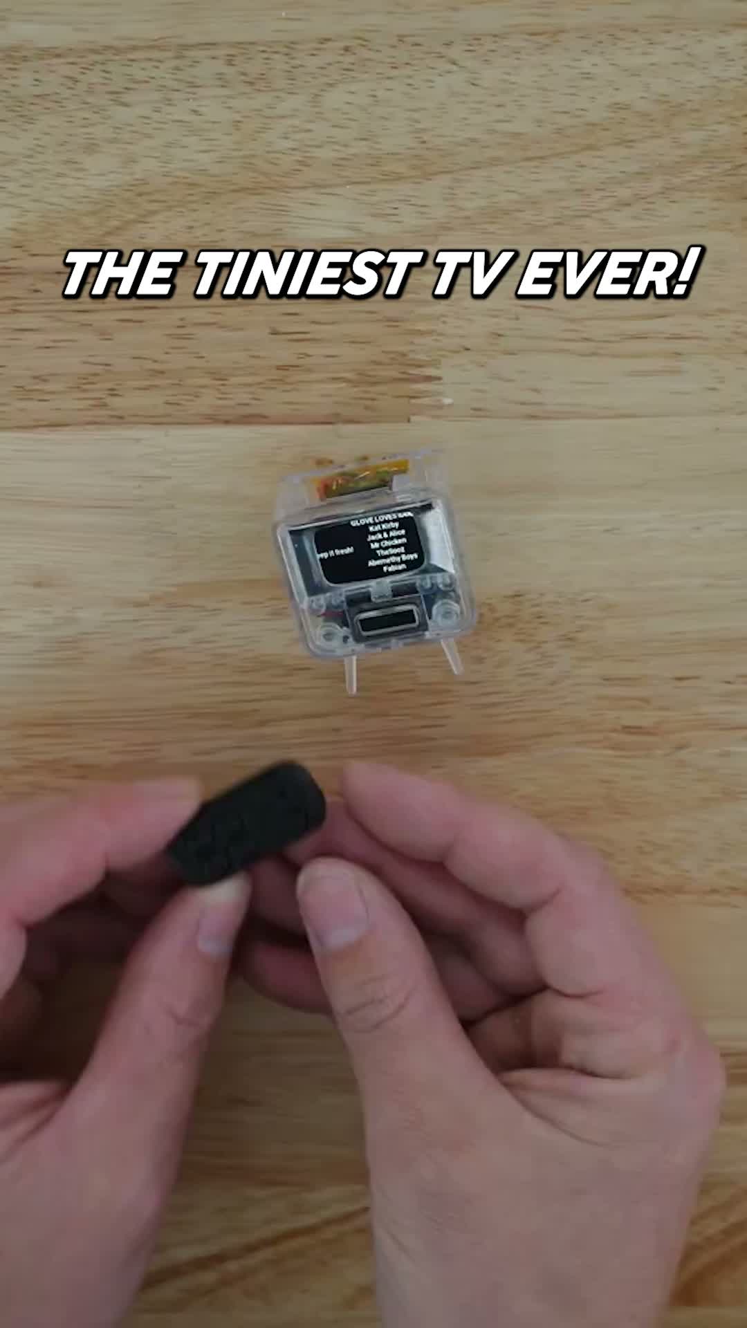 The tiniest TV ever