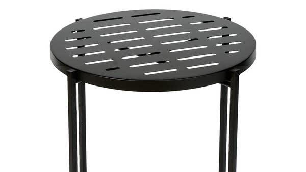 Aldi's new $13 metal side table perfect for summer outdoor spaces