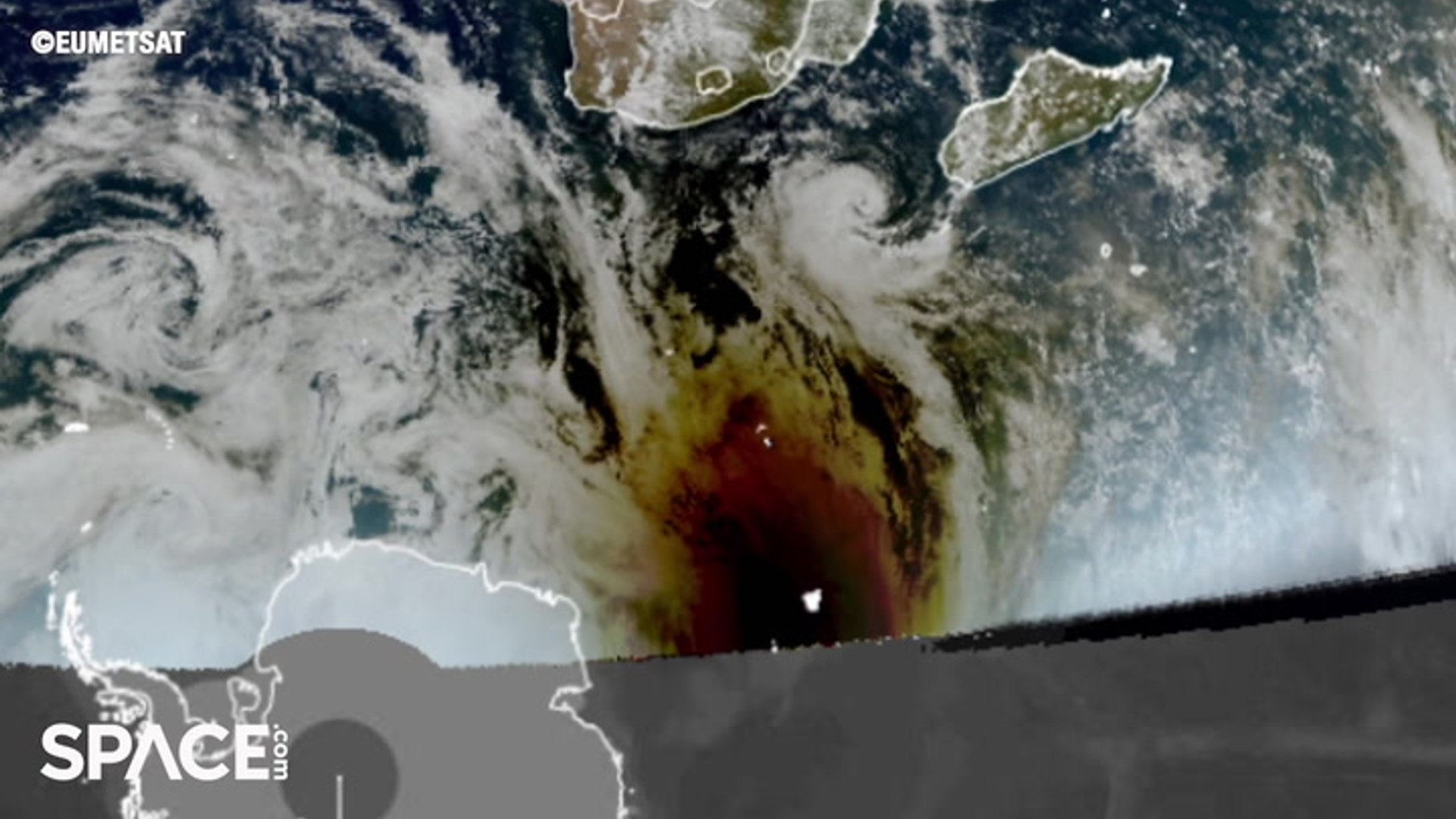 Annular solar eclipse from space: A mesmerizing view