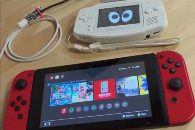 Someone turned a GBA into a Switch controller, and it uses the OG Link ...
