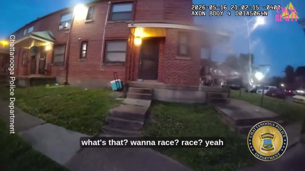 Kids challenge US cop to a street race