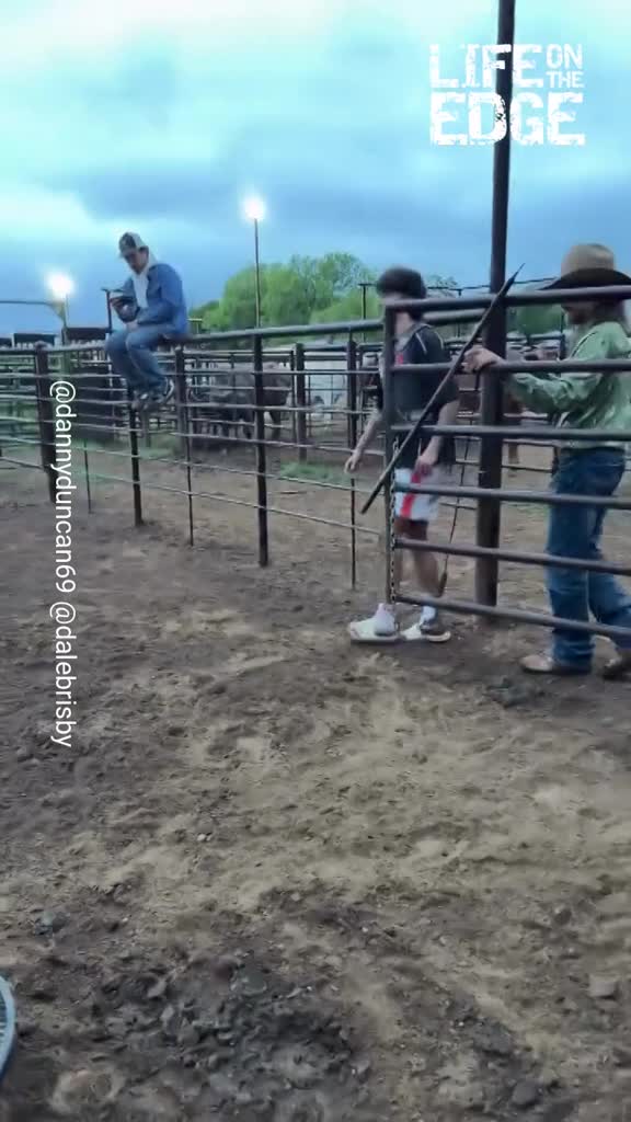 Raging bull calf slams stuntman in Texas