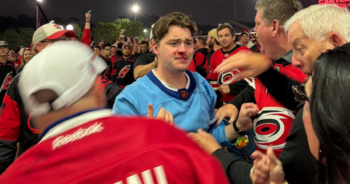 Habs fan bloodied after alleged altercation with female fan