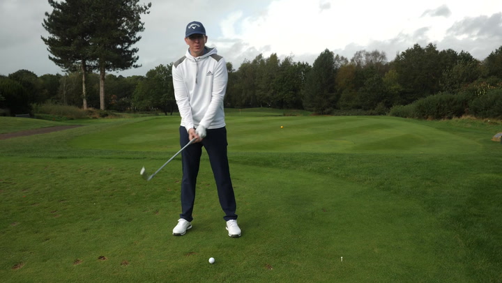 What is releasing the golf club?