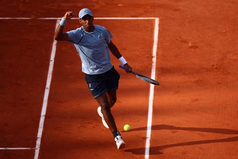 Tennis-Fritz Falls to Basavareddy in French Open Shock