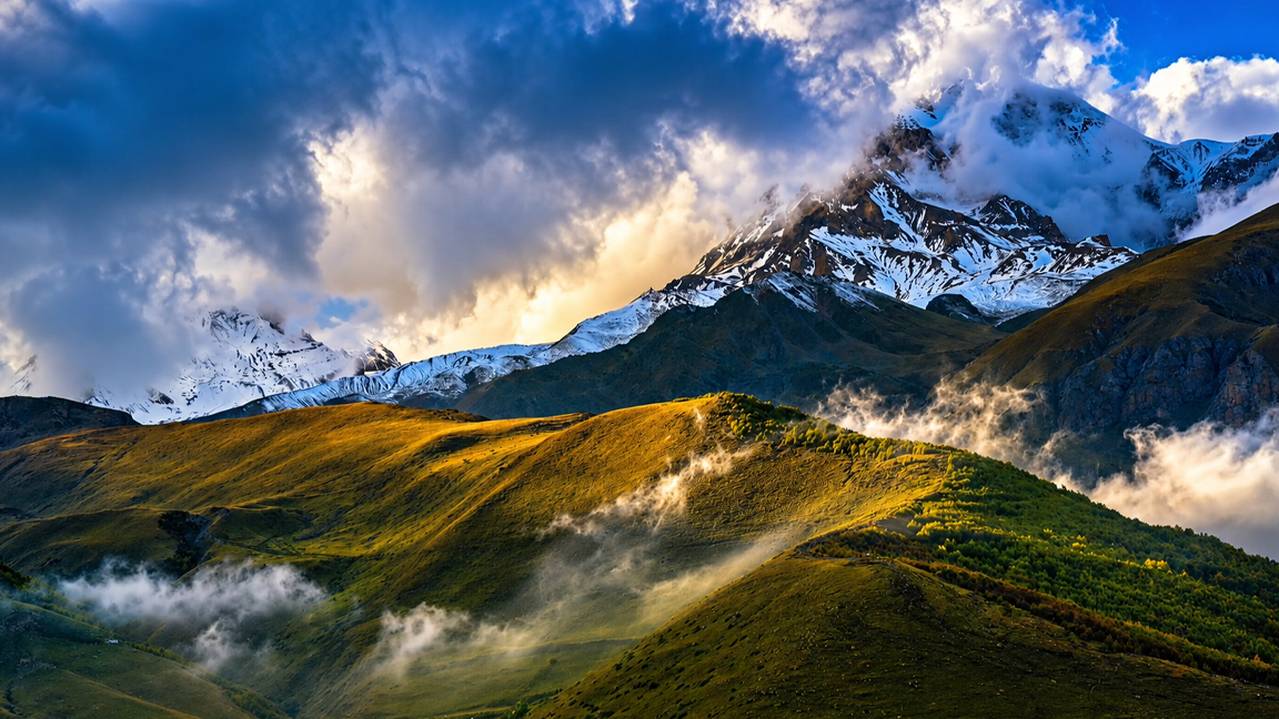A hidden valley beneath one of the most dangerous peaks