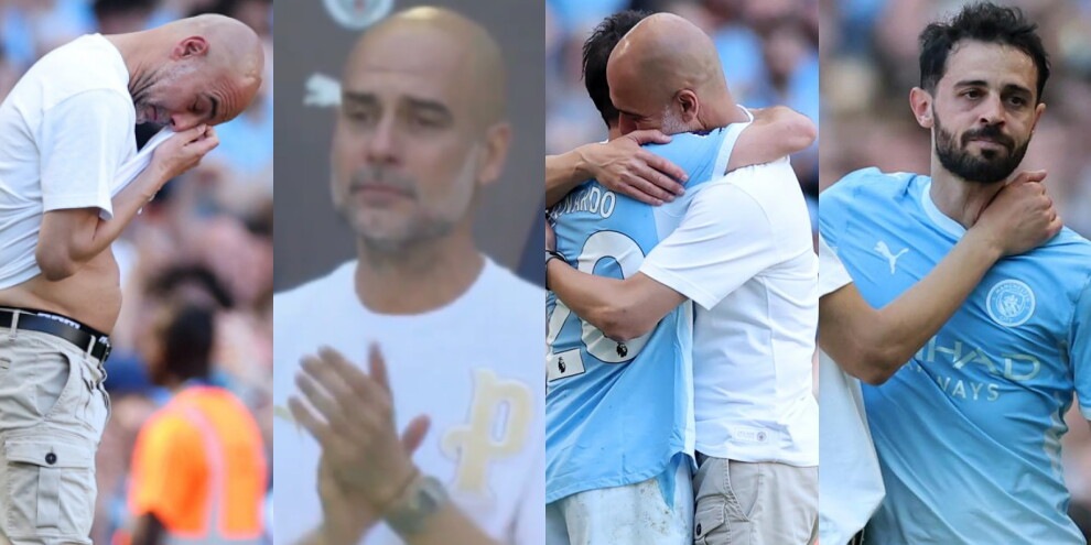 Guardiola e Bernardo Silva lasciano il City in lacrime, ovazione per ...