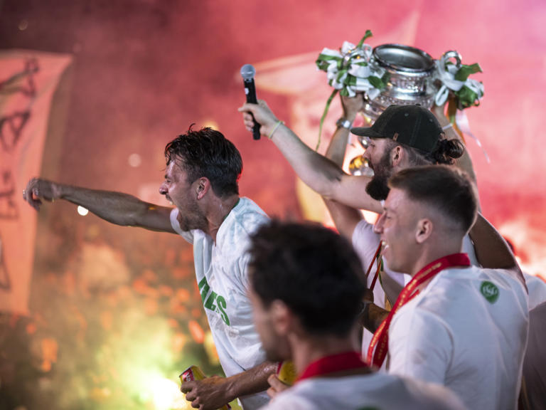 Saint-Gall a accueilli ses héros de la Coupe de Suisse