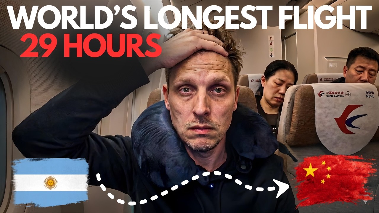 29 hours in economy! The world's longest flight!