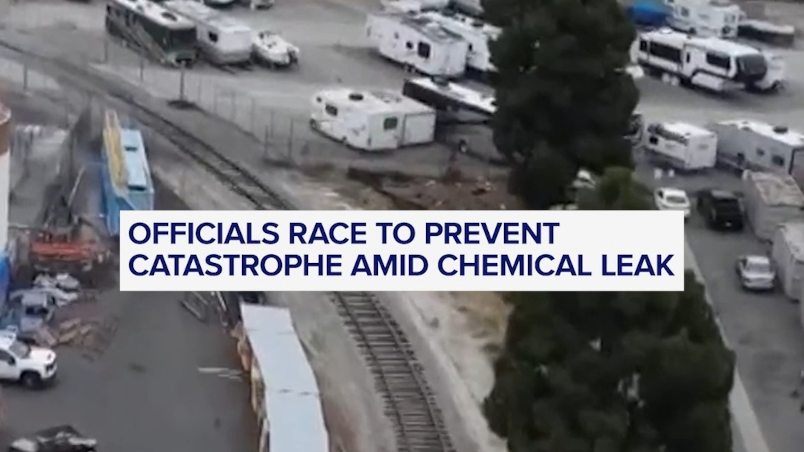 Authorities urgently try to stop California chemical tank explosion