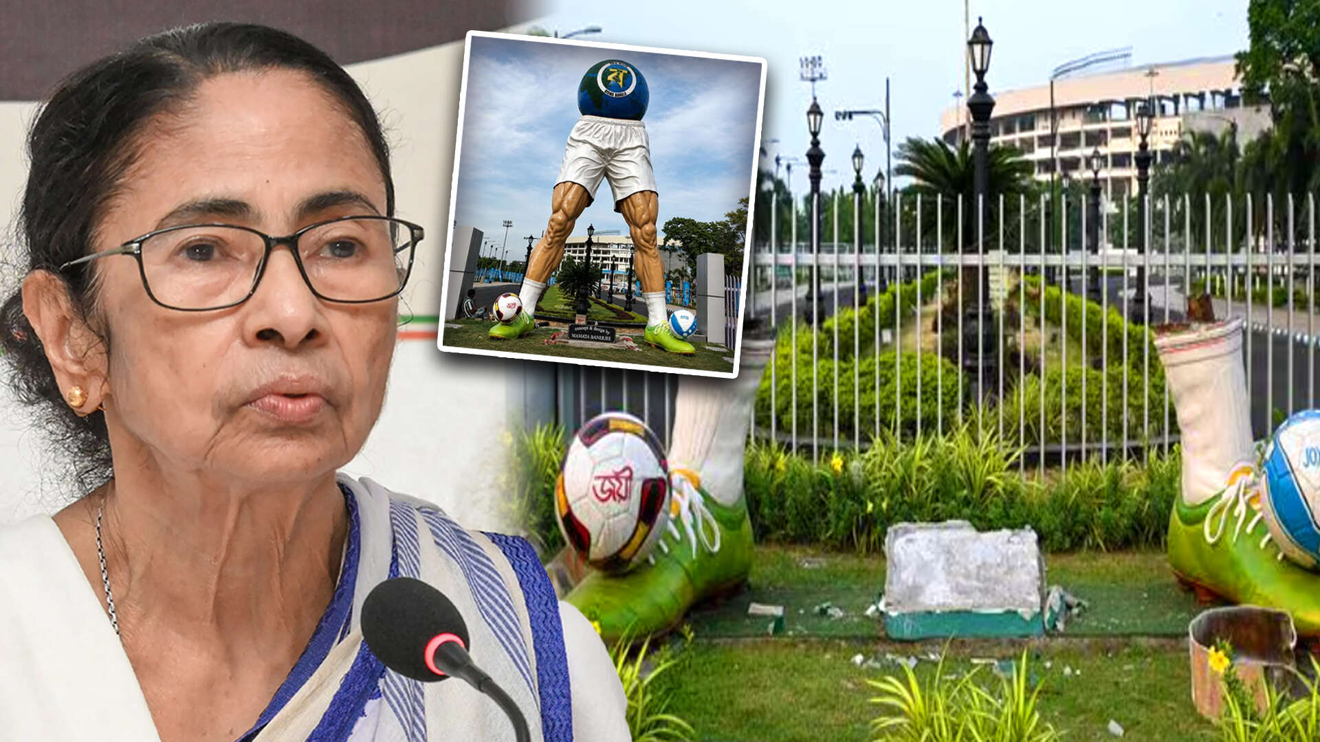 'I feel very bad': Mamata reacts after football statue removal from ...