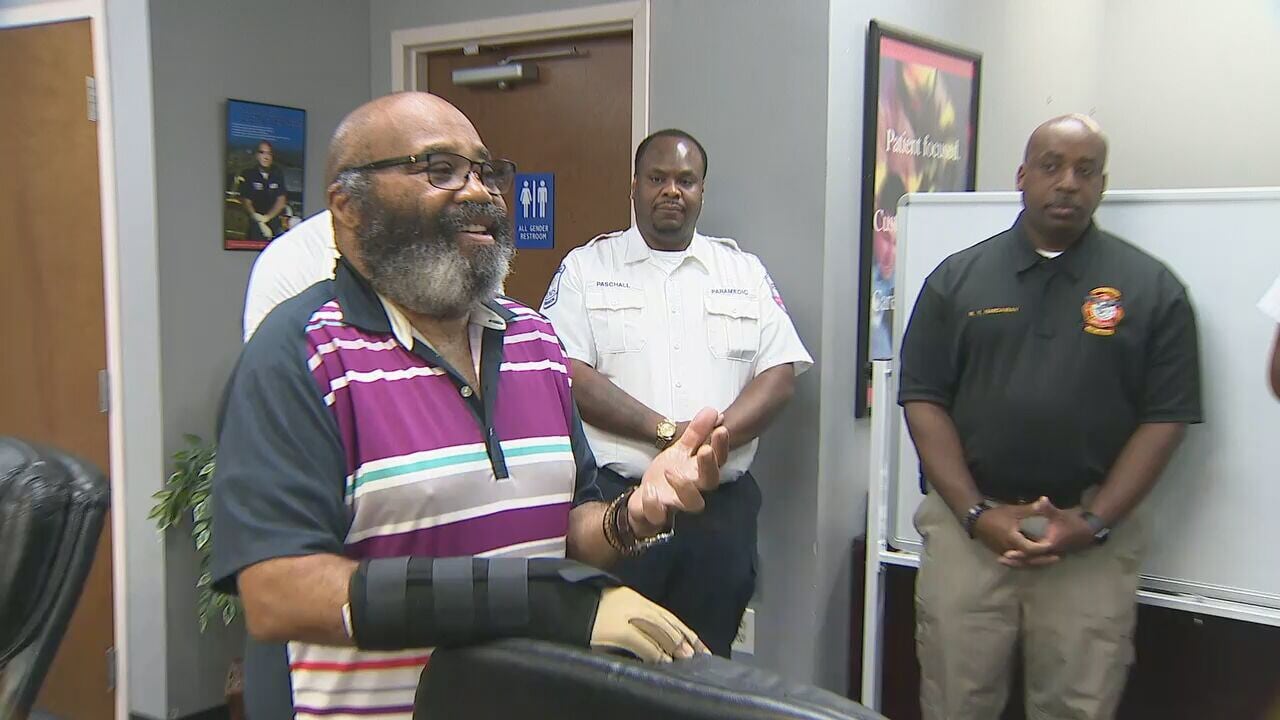 Man expresses thanks for EMS, blood transfusion that saved his life