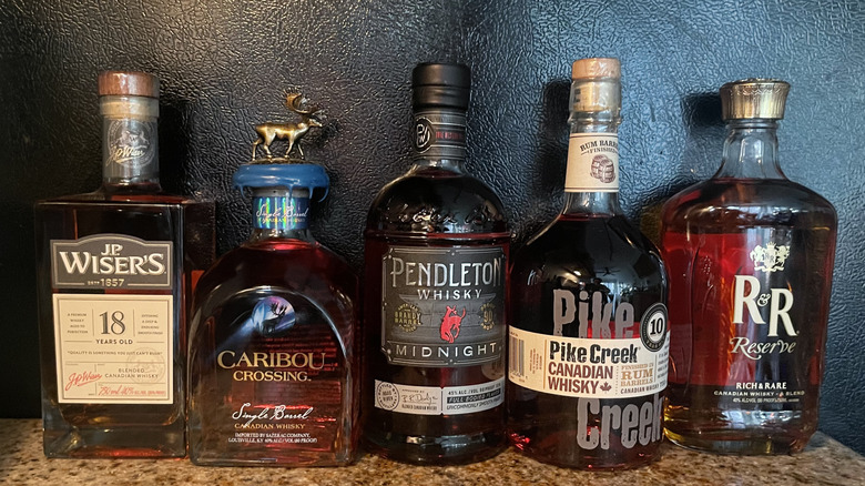 5 popular Canadian whisky bottles, ranked