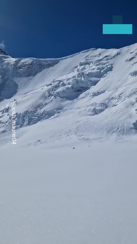 Dramatic video shows massive glacier collapse in the Alps