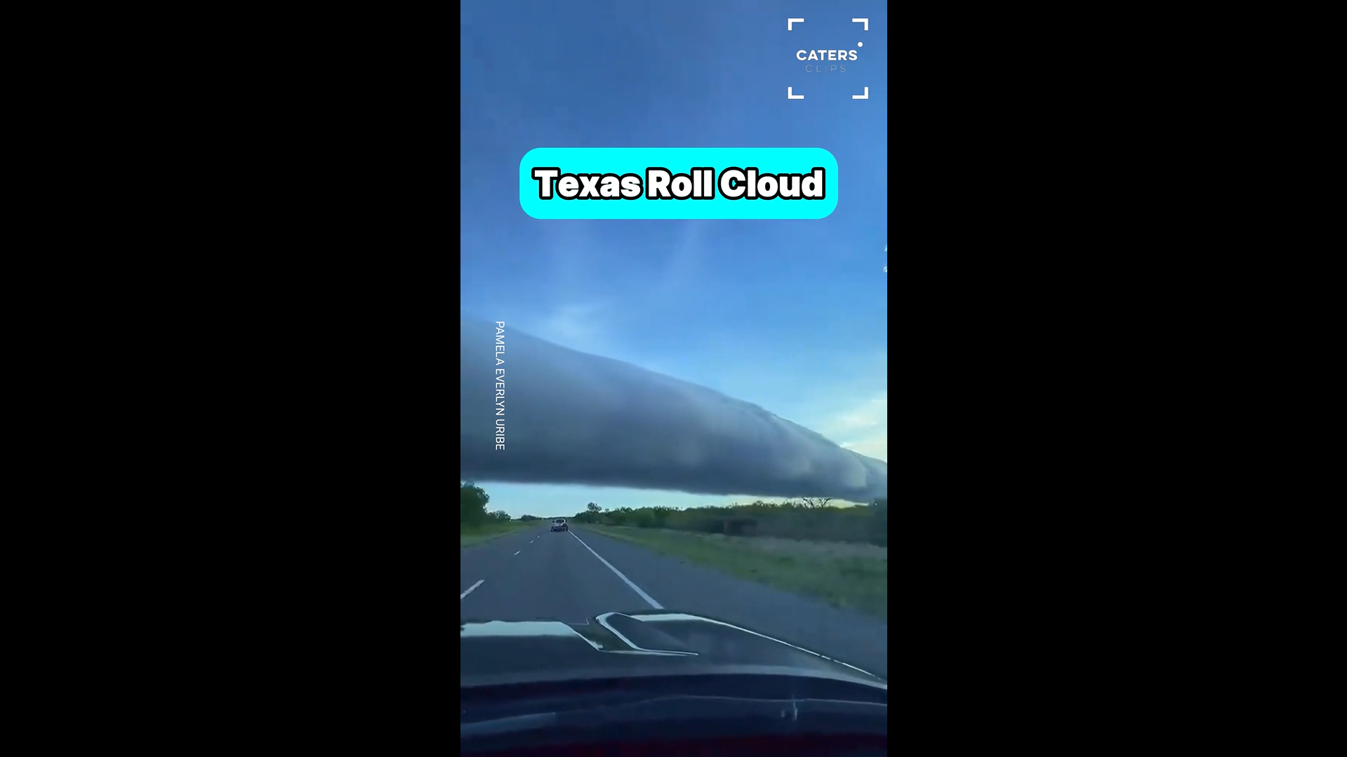 Rare ‘morning glory’ clouds roll across Texas highway