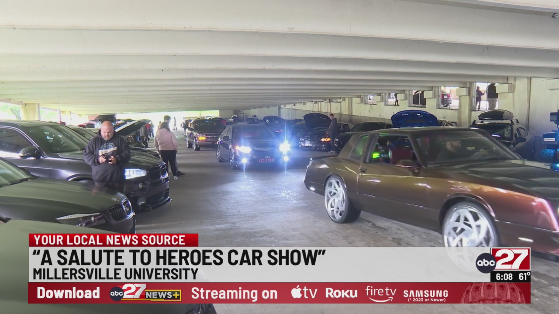 Salute to heroes car show at Millersville Univ.