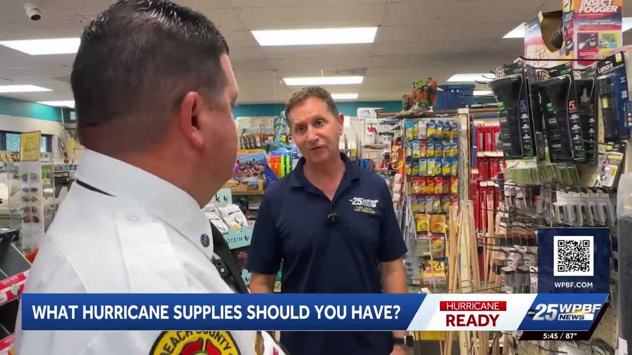 WPBF 25 meteorologist Glenn Glazer goes shopping for hurricane supplies ...