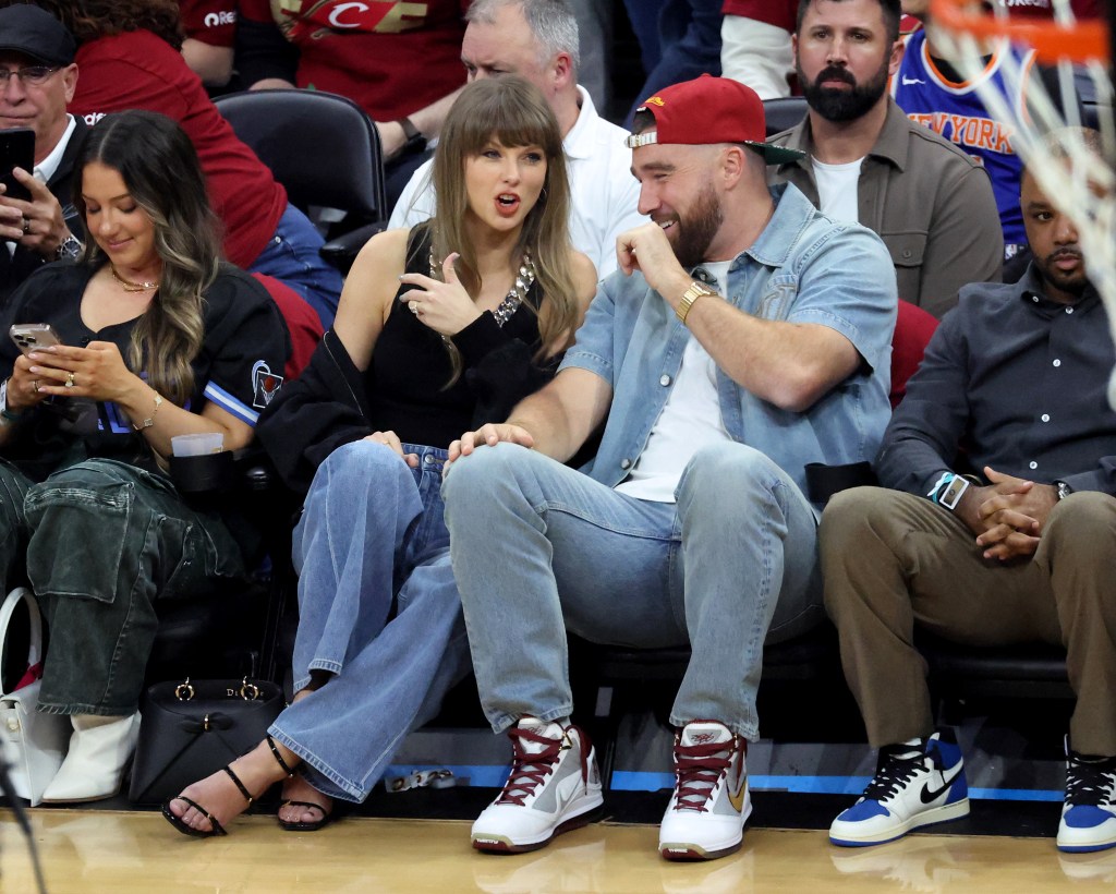 LeBron James salutes Taylor Swift and Travis Kelce as couple support ...