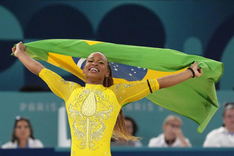 Rebeca Andrade Displays Strong Form in Training Video Ahead of Pan ...