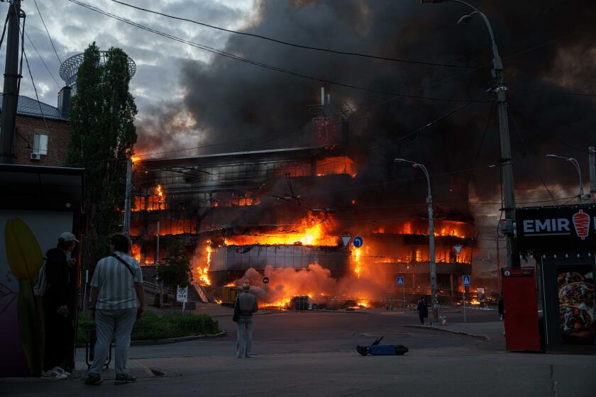 Russia uses hypersonic missile in a mass attack on Kyiv, Ukraine says