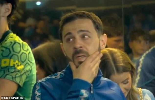 Dry your eyes, Pep! Guardiola and Man City's Bernardo Silva both break ...
