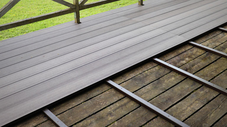Composite decking weight vs. wood