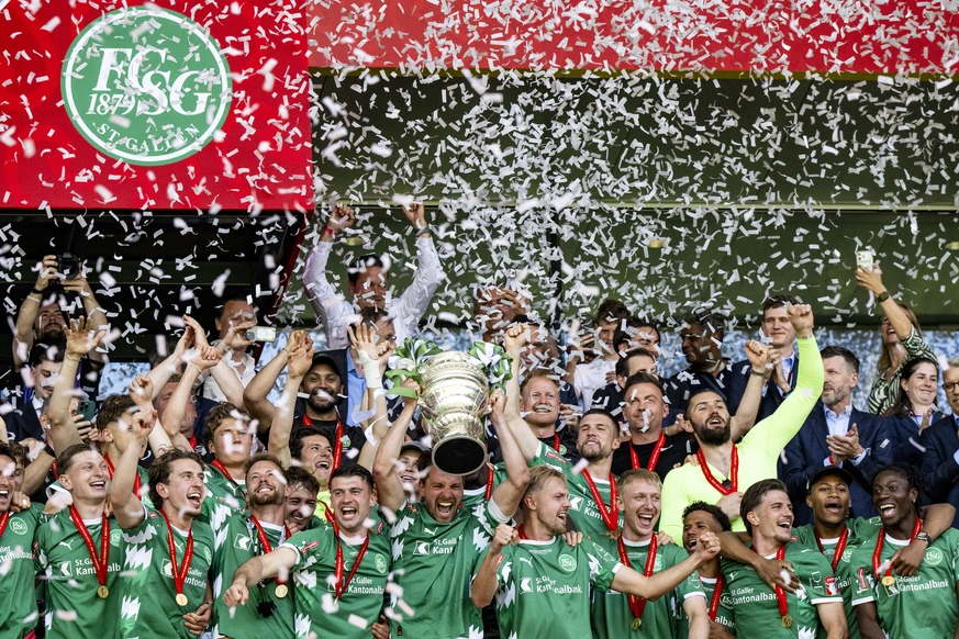 «Schau mal, was hier los ist»: So feiert der FCSG seinen Cupsieg
