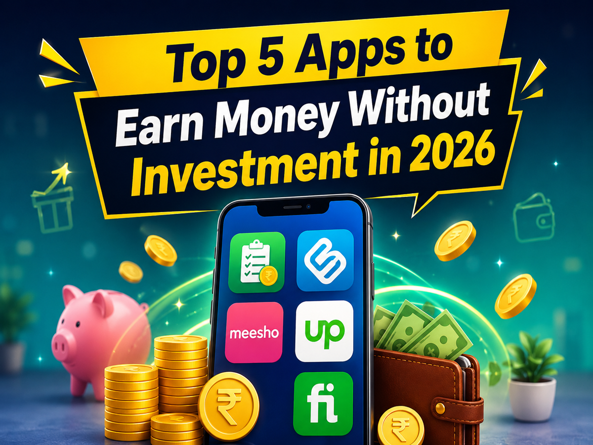 Top 5 apps to earn money without investment in 2026 for students and ...