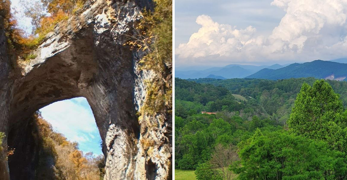 This Virginia natural stone bridge is so massive it legally serves as a ...