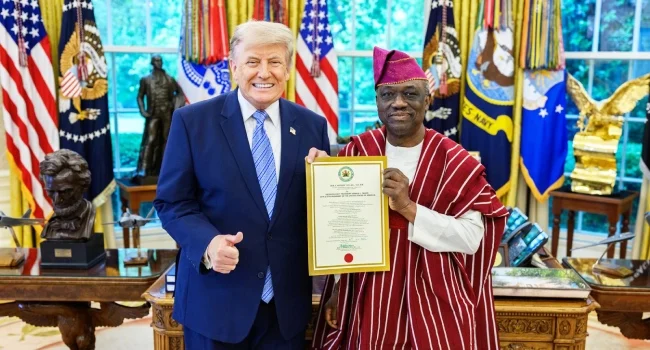 Photos: Ambassador to US Are meets Trump, presents credentials