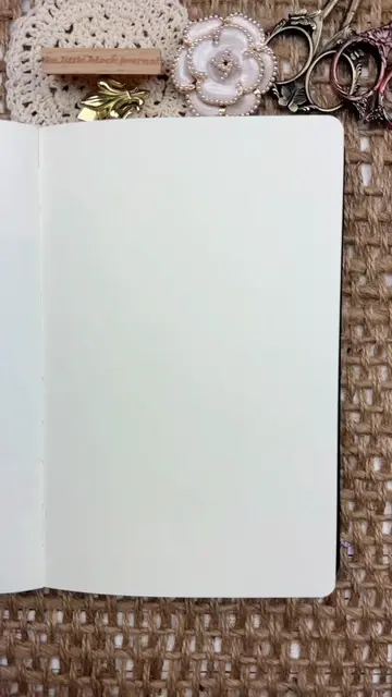 ASMR textured garden journal spread for spring
