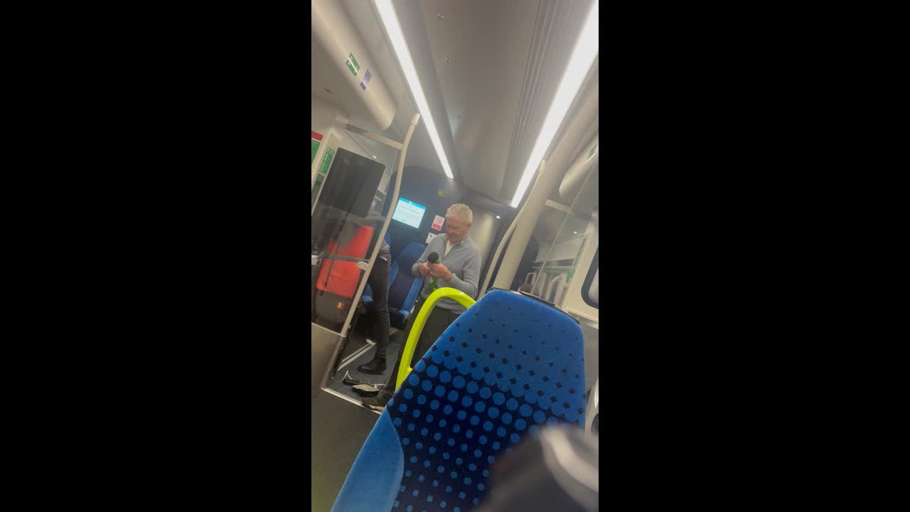 Manchester–Liverpool train erupts into party after man grabs mic for ...