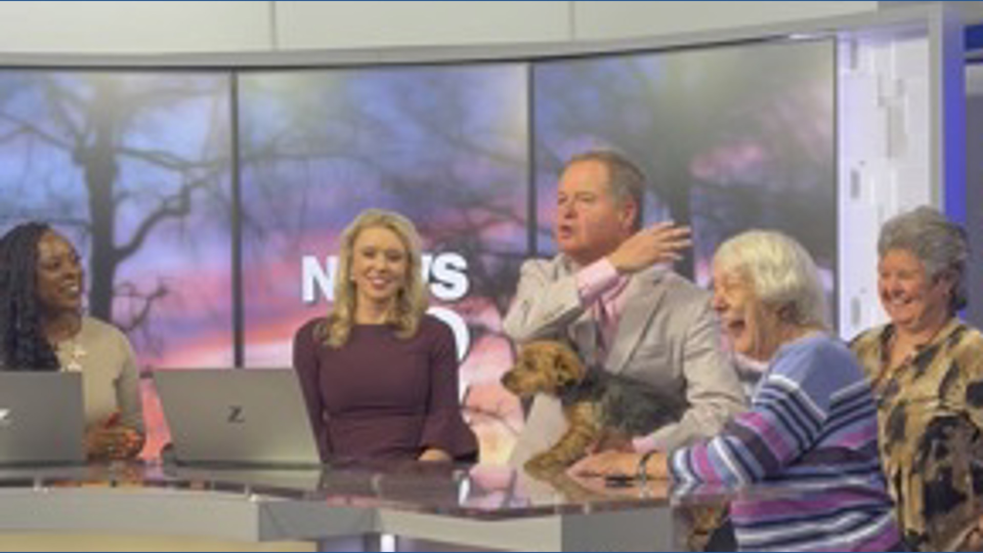Behind the scenes: Meteorologist Ed Matthews’ family surprises him on-set