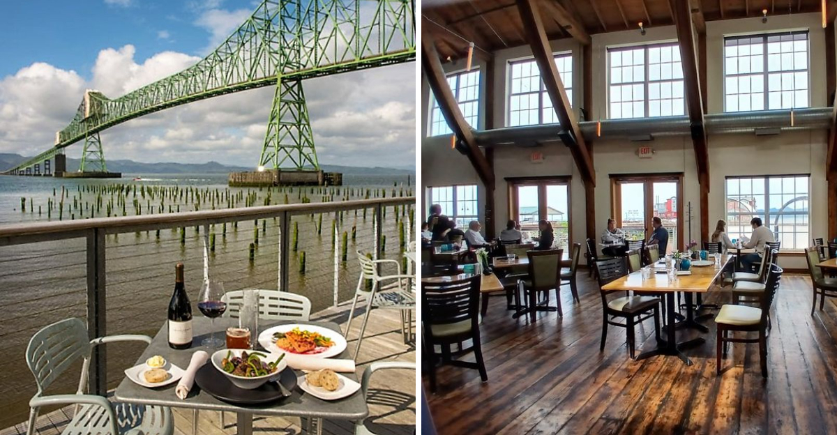 This Oregon restaurant in a restored 1896 building sits on a pier and ...