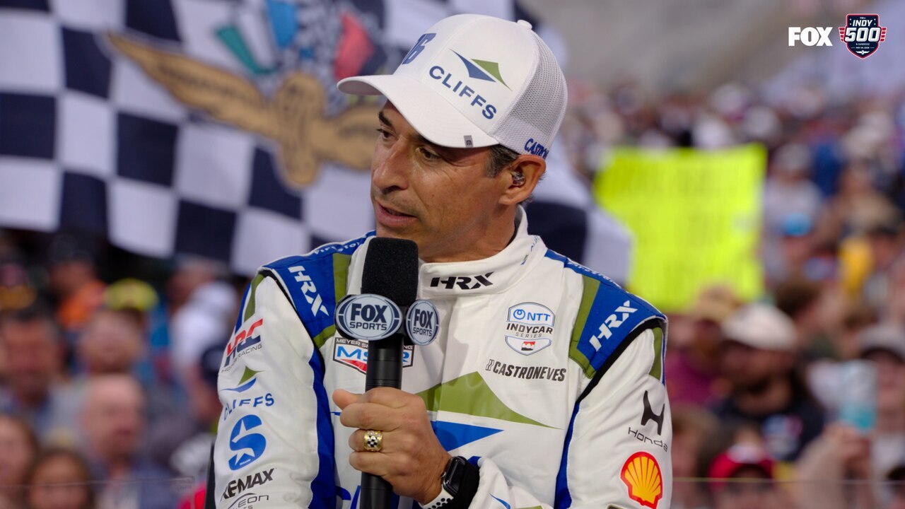 Helio Castroneves joins Chris Myers, Danica Patrick and Tony Stewart to ...