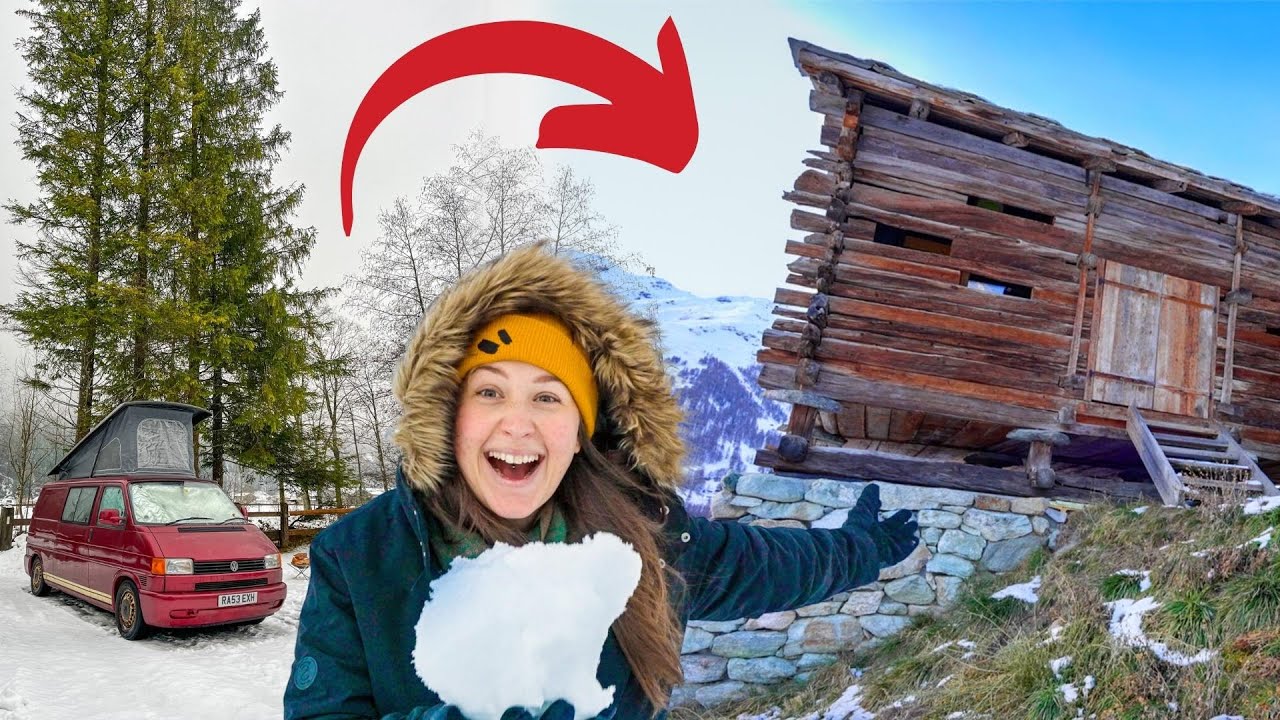 We traded our campervan for a cosy cabin in the Alps