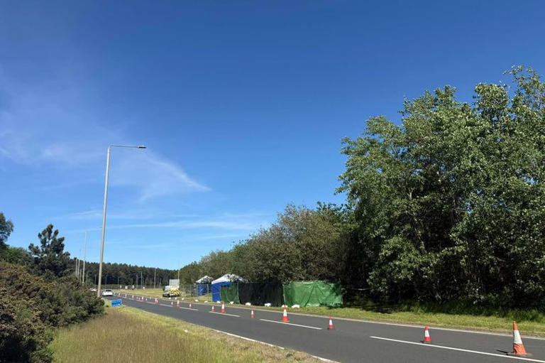 Human remains found off A617 Rainworth Bypass as cordon still in place