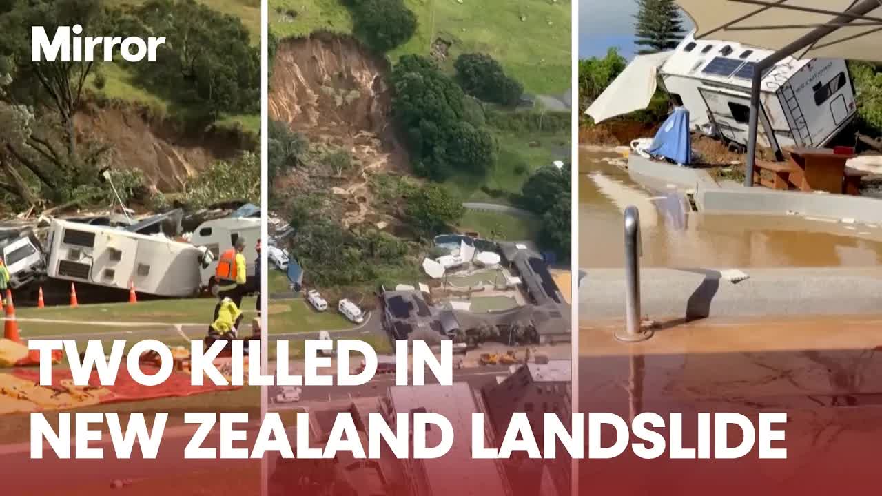 Two killed and children missing after deadly New Zealand landslide rips ...