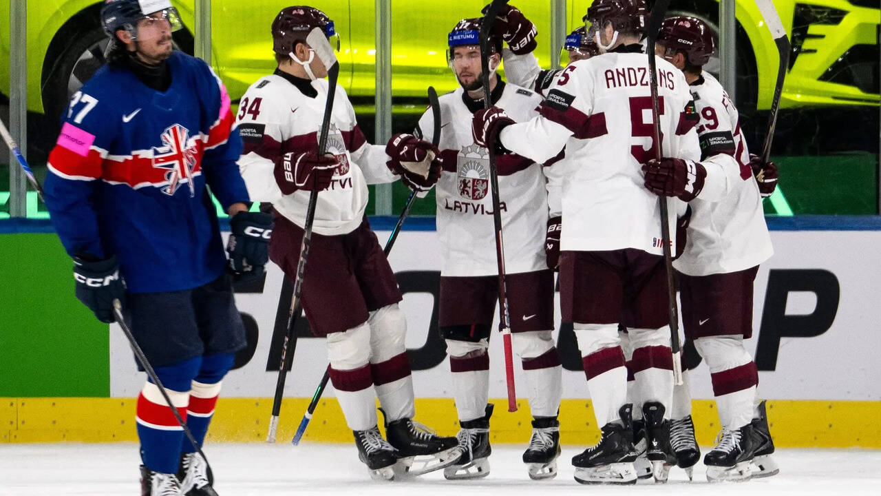 Britain faces relegation after 6-0 loss to Latvia at Ice Hockey World ...