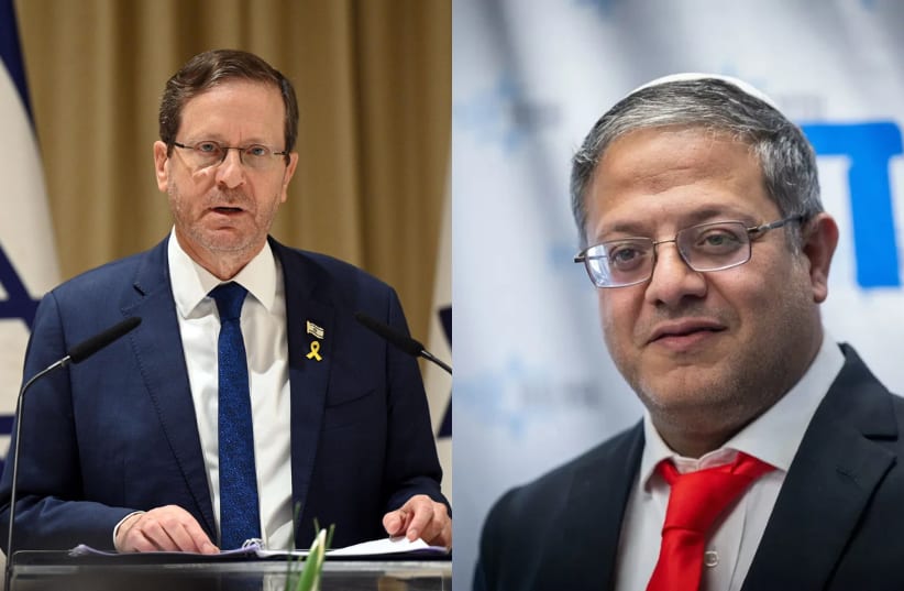 Herzog calls out 'brutalization' in Israeli society, Ben-Gvir says he ...