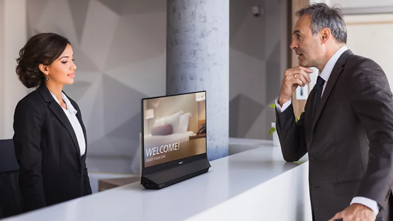 This is the world's first dual-sided monitor with recto verso displays