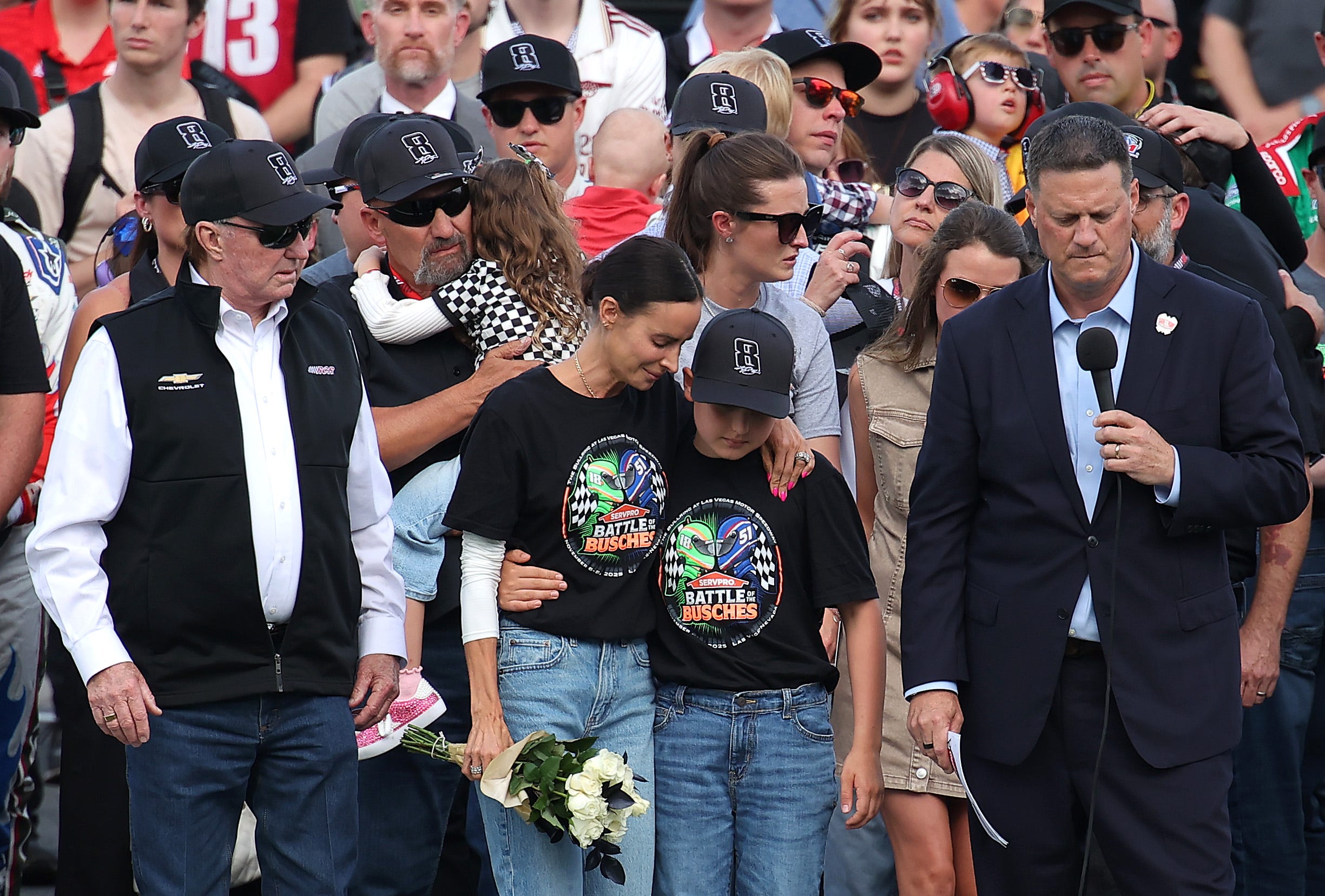 Watch powerful Kyle Busch tribute with his family before NASCAR ...